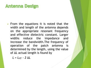 Distinguishing Performance of 60-GHz Micro strip Patch Antenna for ...