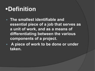 What is the difference between Task And Exercise | PPTX