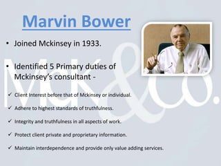 Mckinsey & co. - Protecting its Reputation | PPTX