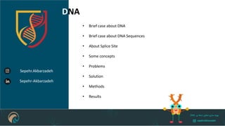 DNA Splice site prediction | PPSX