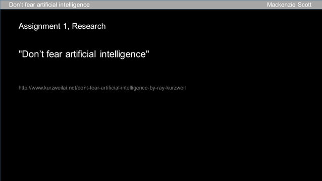 Don't fear artificial intelligence | PDF