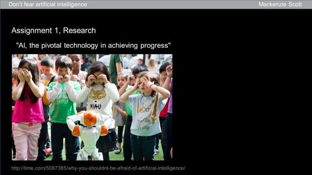 Don't fear artificial intelligence | PPT