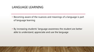 Presentation On language Awareness | PPTX