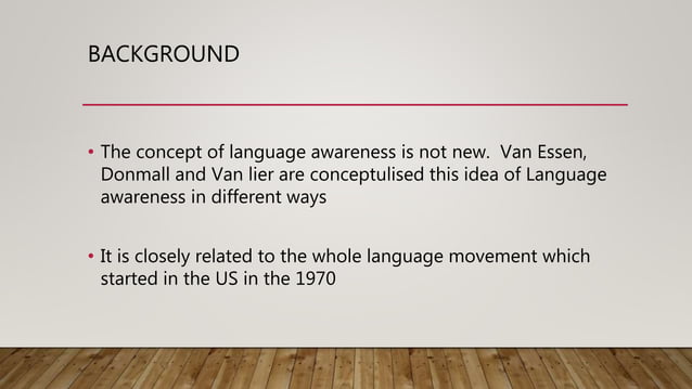Presentation On language Awareness | PPTX