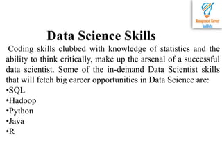 Data science presentation - Management career institute | PPT