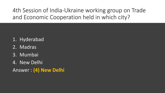 April 2019 important current affairs | PPT
