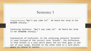 Confusing Sentences | PPT