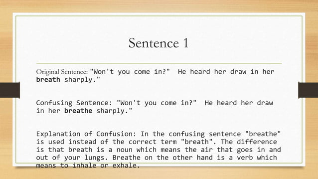 Confusing Sentences | PPT