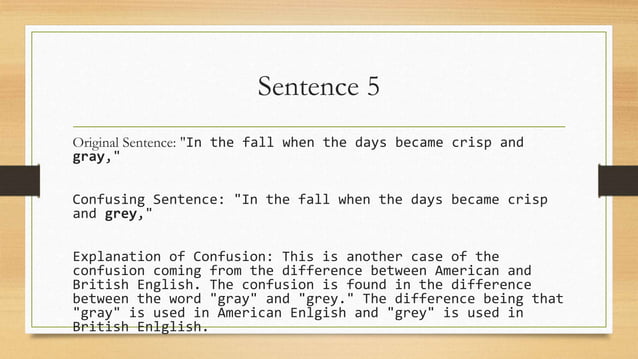 Confusing Sentences | PPT