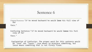 Confusing Sentences | PPT