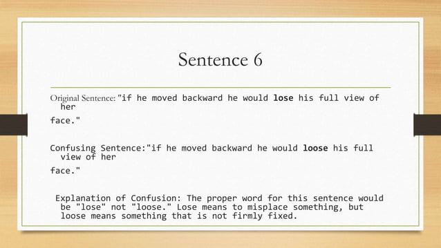 Confusing Sentences | PPT