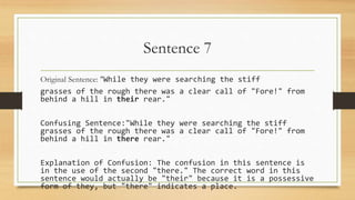 Confusing Sentences | PPT