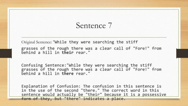 Confusing Sentences | PPT