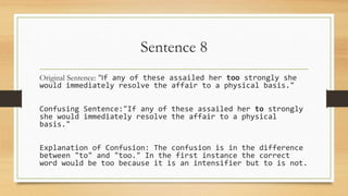 Confusing Sentences | PPT