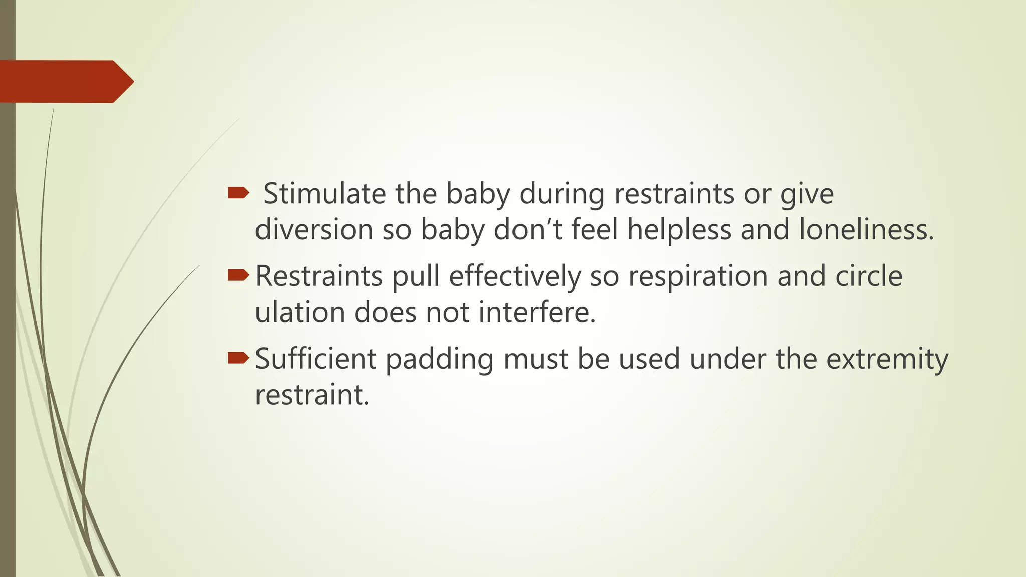 Child restraints for nursing students | PPTX