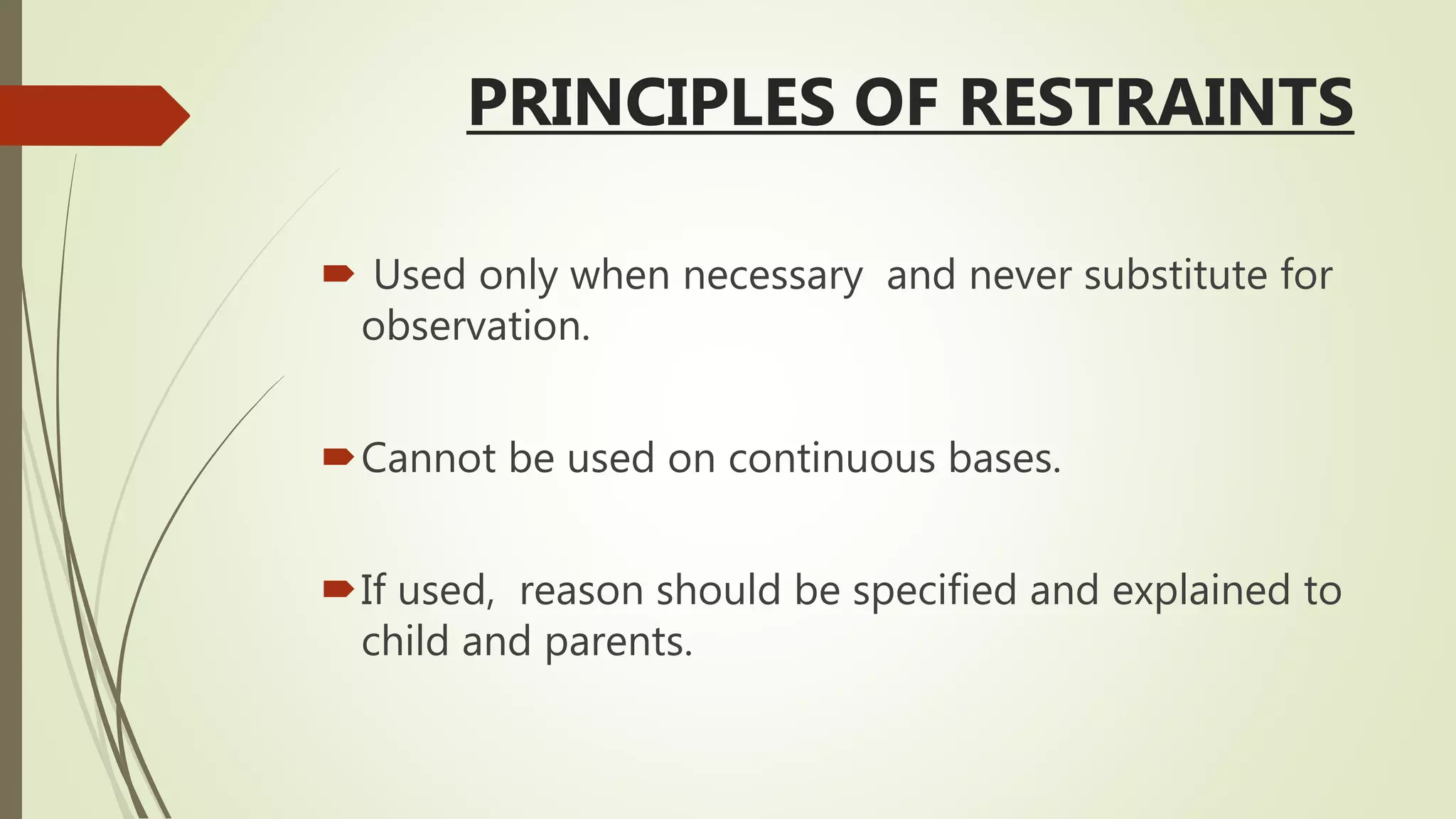 Child restraints for nursing students | PPTX