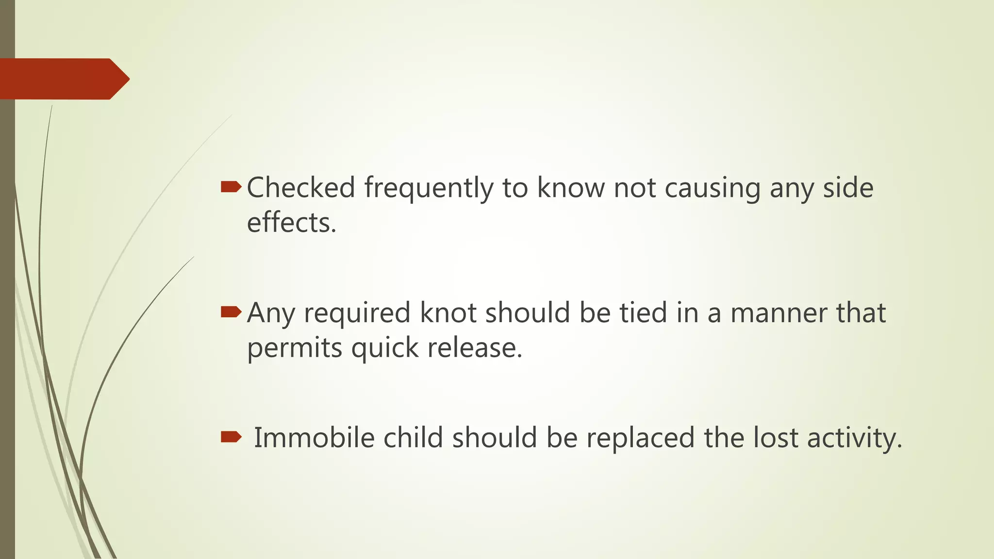 Child restraints for nursing students | PPTX