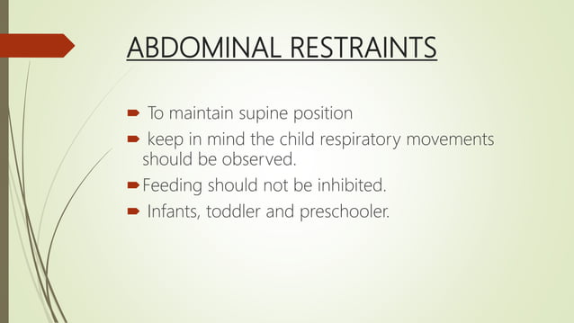 Child restraints for nursing students | PPTX