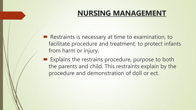 Child restraints for nursing students | PPTX