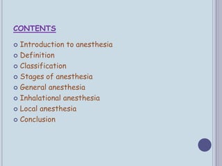 ANESTHESIA | PPT