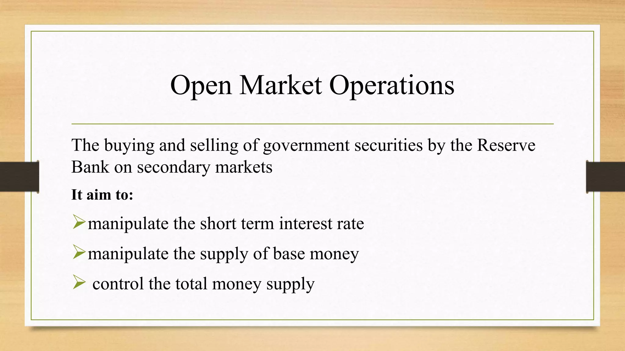 Topic: Expansionary and Contractionary Monetary Policy | Course: Money ...
