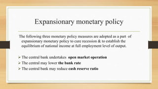 Topic: Expansionary and Contractionary Monetary Policy | Course: Money ...