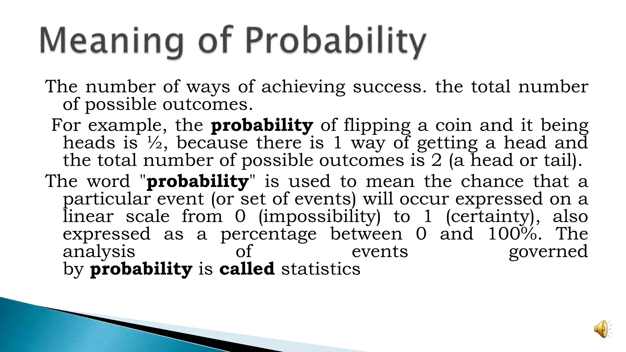 Concept of Probability | PPT