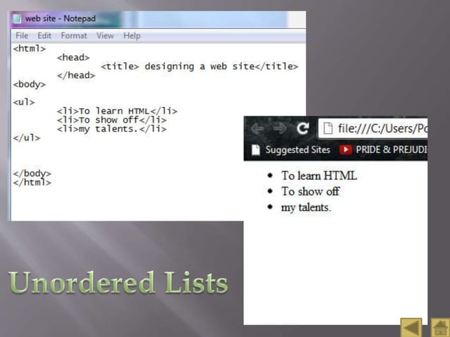 Web Site Designing - Basic | PPT