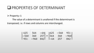 DETERMINANT | PPTX