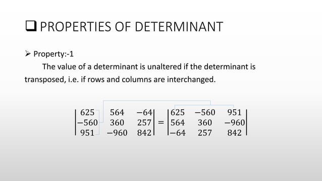 Determinant Ppt