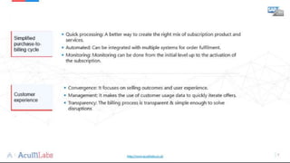 SAP Subscription Billing solution for your business - Acuiti Labs | PPTX