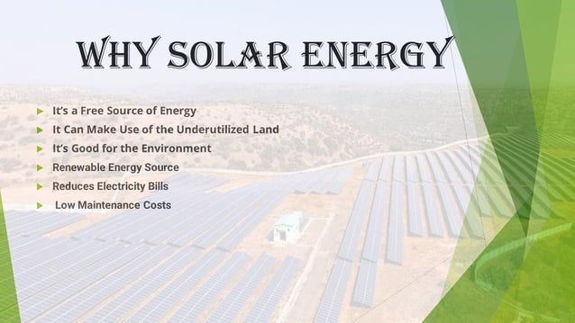 Solar power plant presentation.pdf | Physics | Science