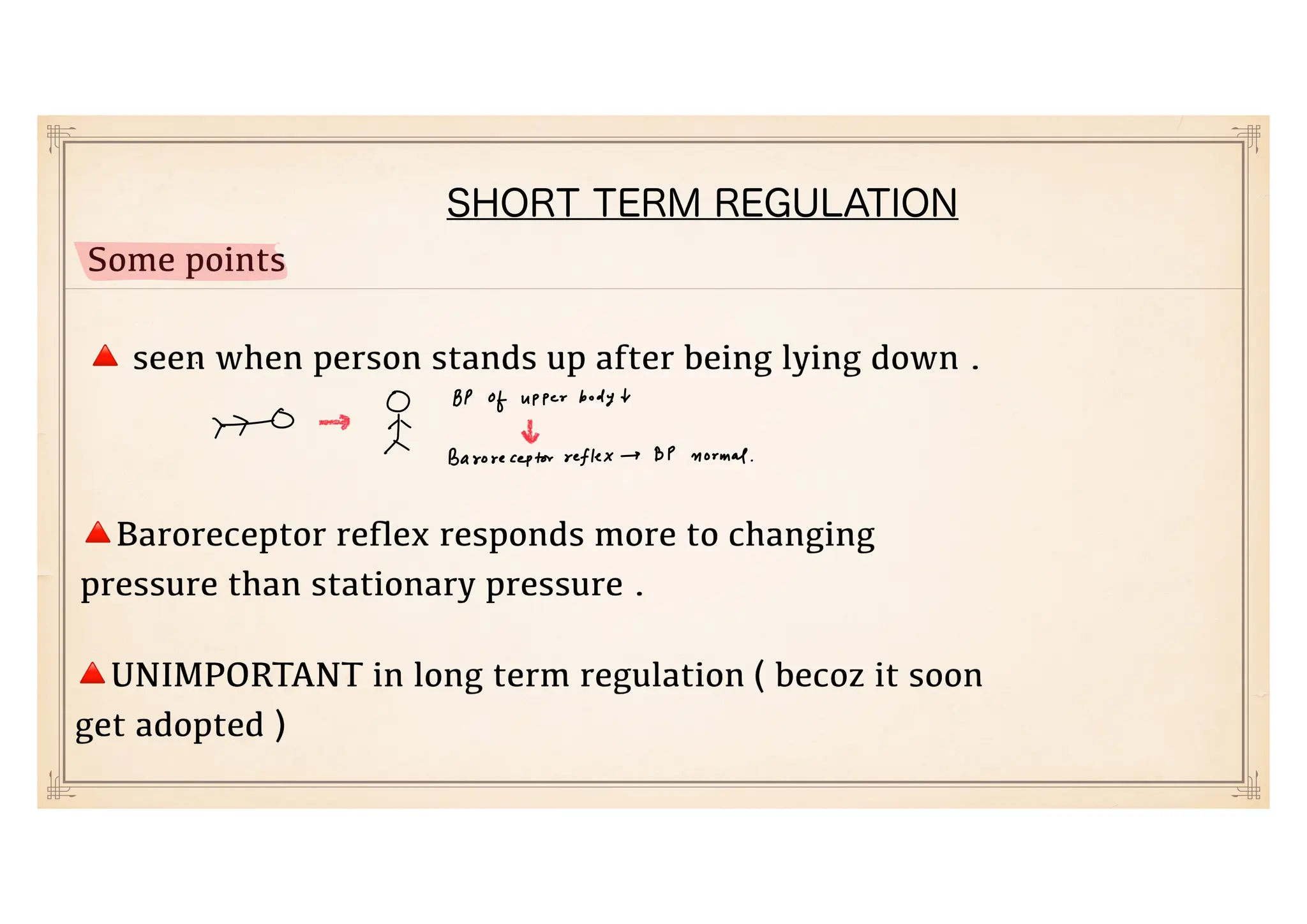 SHORT TERM REGULATION OF BLOOD PRESSURE and it's effect | PDF