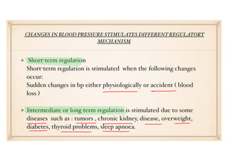 SHORT TERM REGULATION OF BLOOD PRESSURE and it's effect | PDF