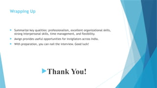 How to Prepare for an Exam Invigilator Job Interview? | PPTX