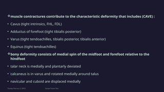 Club foot presentation definition and more details | PPTX