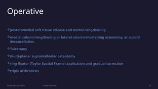 Club foot presentation definition and more details | PPTX