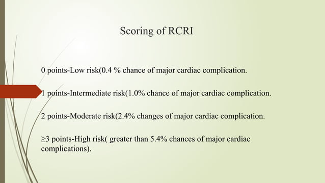 Integrating the revised cardiac Risk index(RCRI) and Ney York heart ...