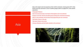 Presentation (12).pptx geography world continents topic of bs level | PPTX