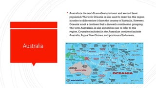 Presentation (12).pptx geography world continents topic of bs level | PPTX