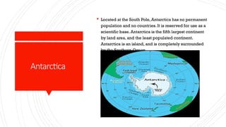 Presentation (12).pptx geography world continents topic of bs level | PPTX