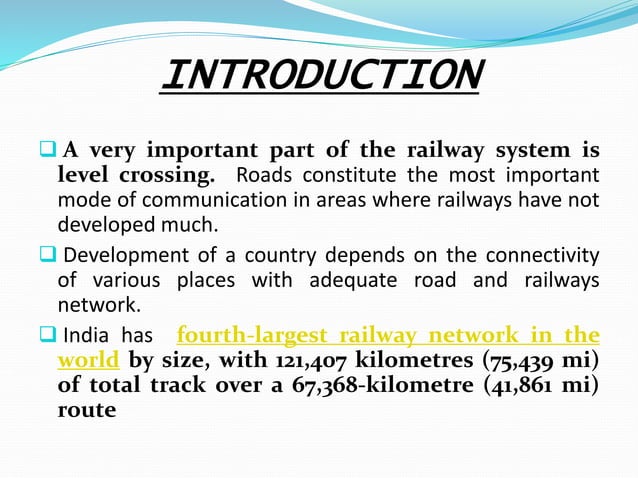 Construction of limited height subway/elimination of level crossings ...
