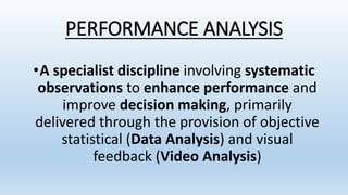 Introduction to Sports Performance Analysis | PPTX