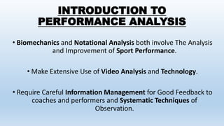Introduction to Sports Performance Analysis | PPTX