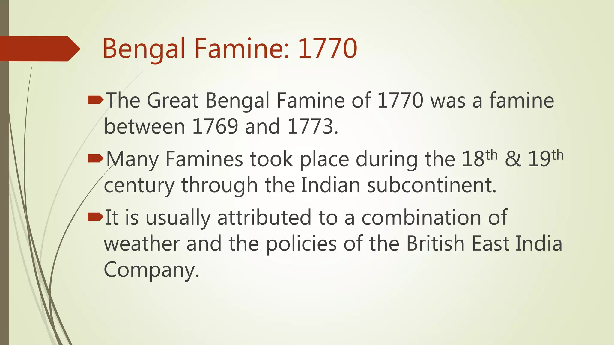 Bengal Famine- How the British Engineered the Worst Genocide in Human History of Profile | PPTX