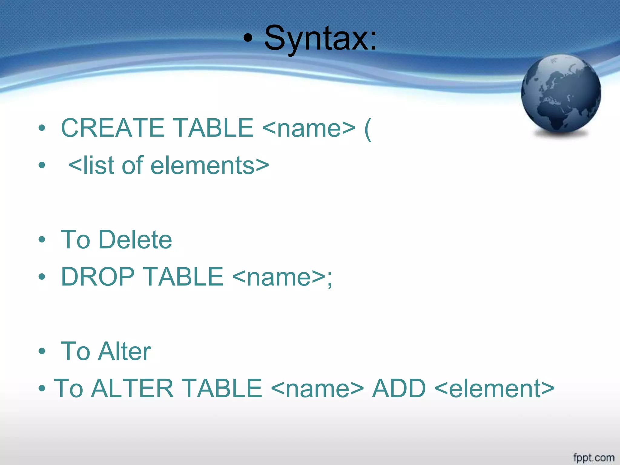 Database Languges | PPTX