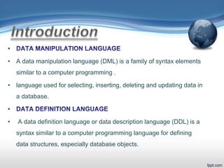 Database Languges | PPTX