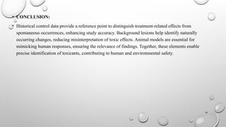 Historical control data and types on animal model used in pharmacology ...