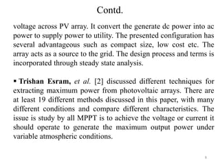 THREE PHASE GRID CONNECTED SOLAR PV SYSTEM | PPTX