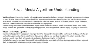 coderegular / Social Media Algorithm Understanding | PPTX